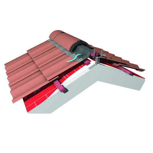 Aluminium roof system - UNIVERSAL RIDGEFAST - Marley - metal profile ...