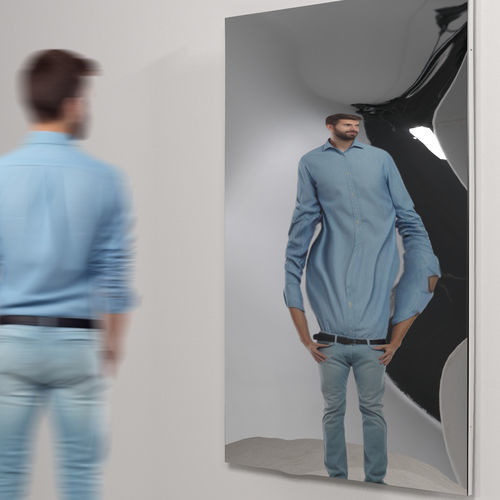 Distorting mirror - MIR_15094 - VIDAME EDITIONS - wall-mounted / for ...