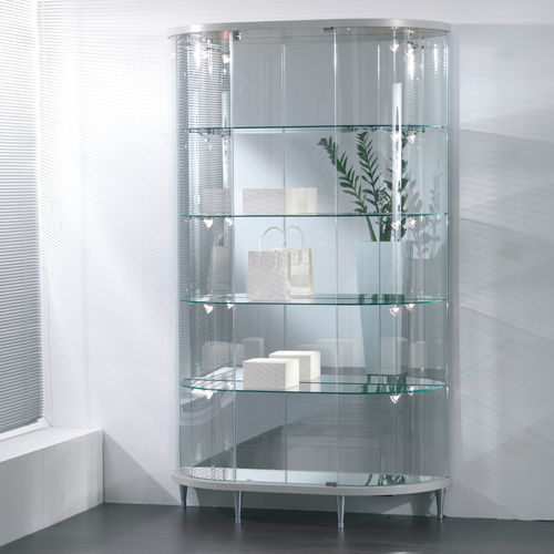 Contemporary display case - 203/M - Italvetrine - with legs / tempered ...
