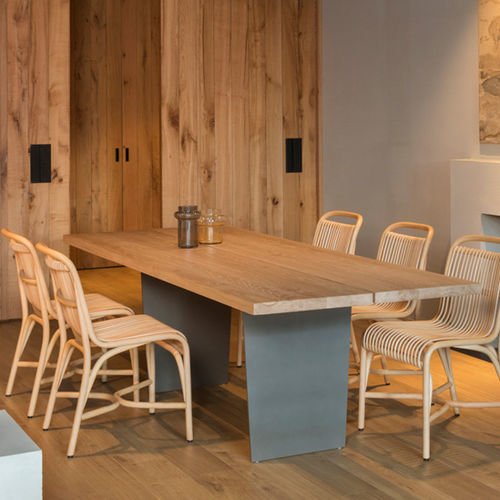 Contemporary dining table - SLATS - expormim - oak / solid wood ...