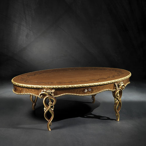 Traditional coffee table - TL40 VANITY - CARPANELLI - maple / oval / home