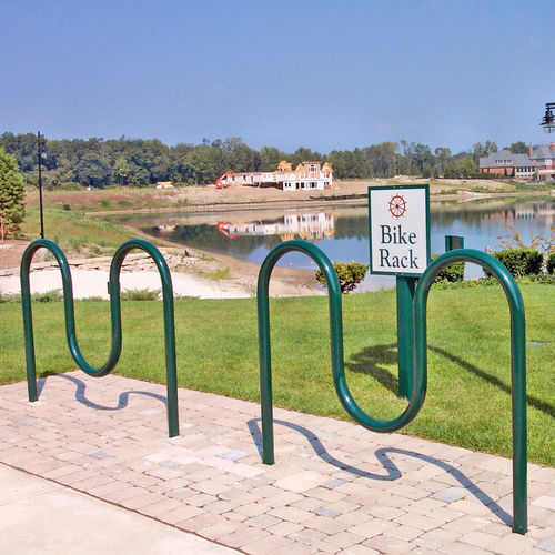 Floor-mounted bike rack - BRWS-103 - Victor Stanley - steel ...