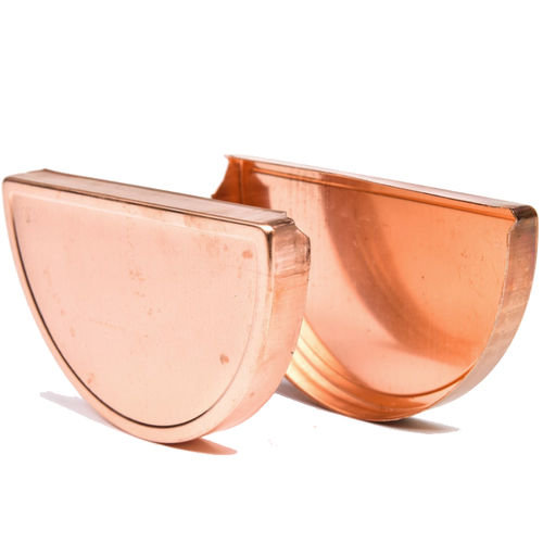 End roof tile - STOP - Rain Guard - metal / smooth