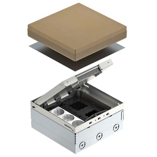 Floor-mounted electrical box - UDHOME4 - OBO Bettermann - for sockets