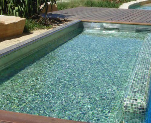 Glass mosaic tile - OPAL - EVERSTONE - polished / outdoor / pool