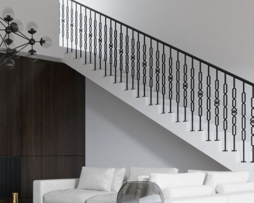 Steel railing - Quartz - GRANDE FORGE - balustrade / outdoor / indoor