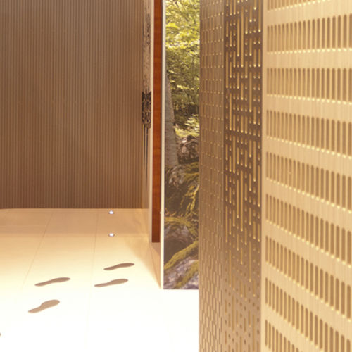 Wall-mounted acoustic panel - Decustik - MDF / imitation wood / for ...