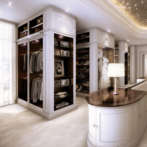 Modular walk-in wardrobe - ALPHA DECO - Clive Christian - traditional ...