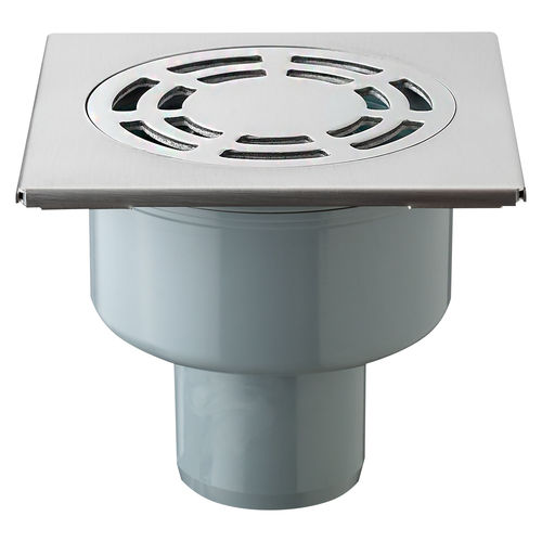 ABS floor drain - 2552.401.8 - OMP TEA - steel / bathroom / vertical