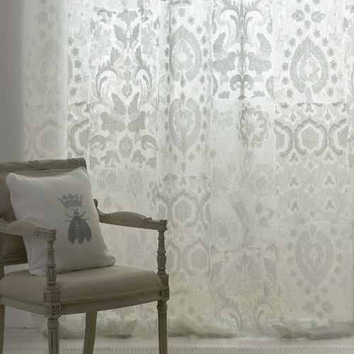 Patterned sheer curtain fabric - EDGAR - MASTRO RAPHAEL - polyester ...