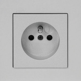 Power socket - NERO - CJC Systems - wall-mounted / aluminum / contemporary