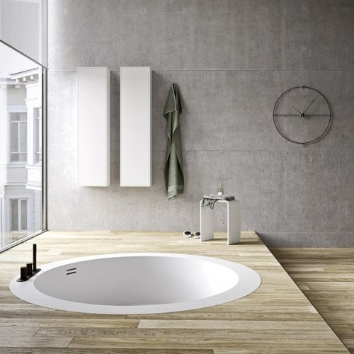 Round bathtub - ROTONDA MAXI - Rexa Design - for homes / Corian ...