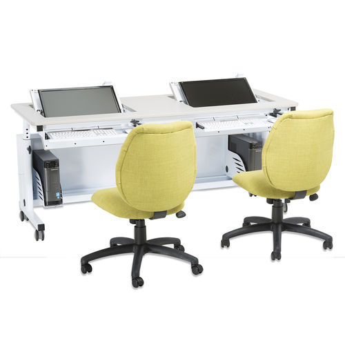 Workstation desk - REVOLUTION - Versa Products - free-standing / 2 ...