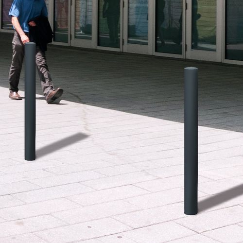 Security post - TENOR - ROSSIGNOL - powder-coated steel / high / for ...