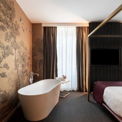 Vinyl flooring - INFINITE NEBULA - 2TEC2 - fiberglass / interior / for ...