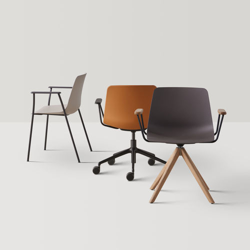 Contemporary visitor chair - VARYA XL - INCLASS - indoor ...