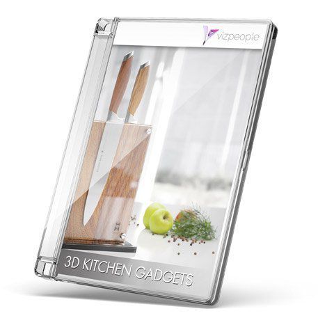 2D/3D object library - 3D KITCHEN GADGETS - VizPeople Cut Out people