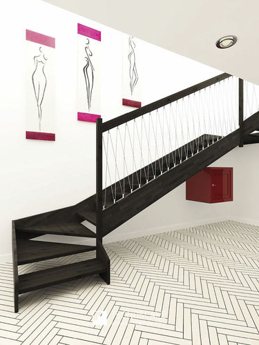 Quarter-turn staircase - DOMINA MOOD - TECNOSCALE - contemporary ...