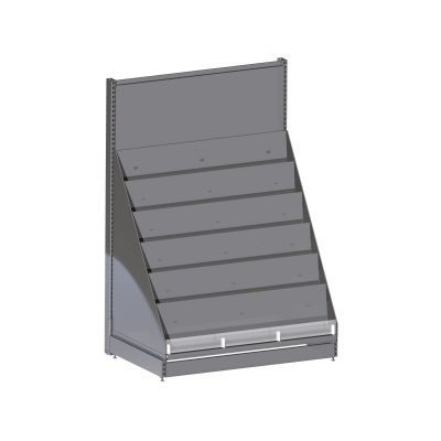 Contemporary magazine rack - LADDER - MAFIROL - commercial / steel / gray