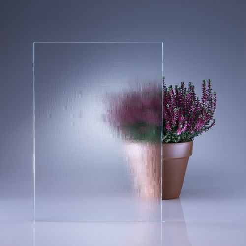 Tempered glass panel - THELA® - Glassolutions - patterned / textured ...