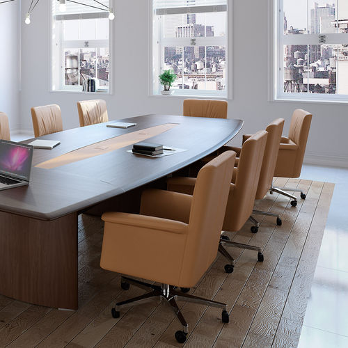 Contemporary conference chair - CLASS - Ofifran - indoor / fabric / leather