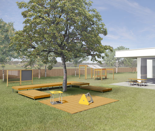 Playground structure - OUTDOOR PLATFORMS - gonzagarredi - nursery / modular
