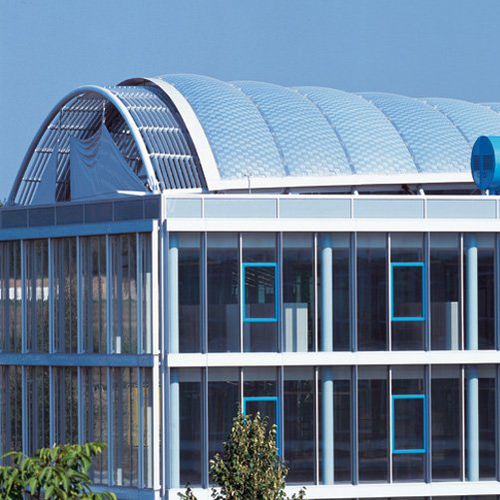Curved roof system - FESTO, GERMANY - Vector Foiltec - metal profile ...