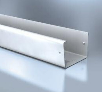 Aluminum roof gutter - GX : SMOOTH GUTTER - Alumasc Exterior Building ...