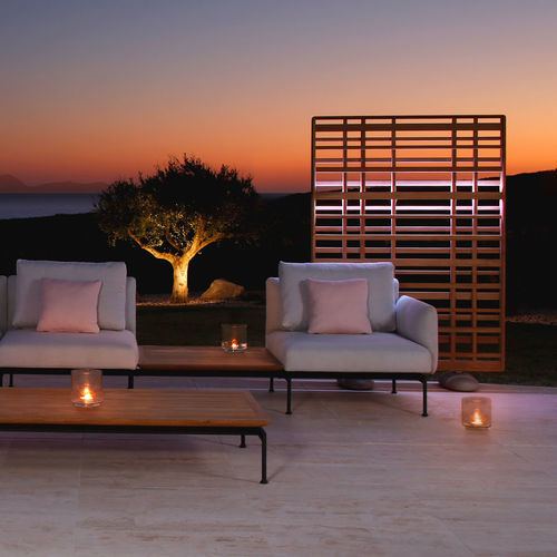 Contemporary screen - Woodland - Barlow Tyrie - teak / outdoor / 1-panel