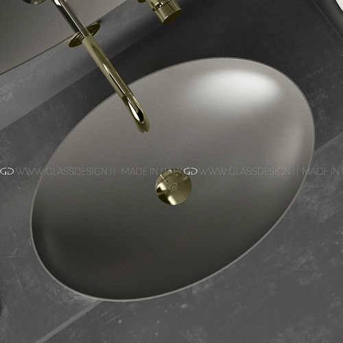 Countertop washbasin - Slide 60x40 - GLASS DESIGN Srl - VetroFreddo ...