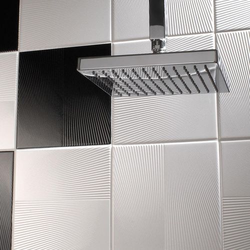 Earthenware tile - OP ART - IDEA CERAMICA - embossed / indoor / wall