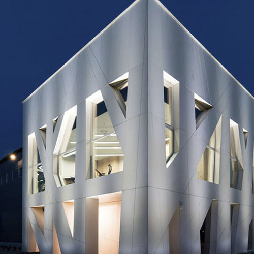 Panel façade cladding - LAMINAM - ceramic / vertical / matte finish