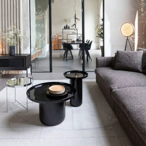 Contemporary side table - Shiny Bomb - Zuiver - aluminum / aluminum ...