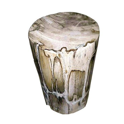 Original design stool - PT-STO-401 - GONG - petrified wood