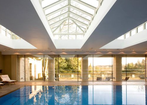 Aluminum glass roof - POOL HOUSES - Apropos Tectonic Limited