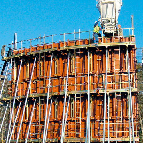 Modular formwork - TTS - PASCHAL - circular / steel / wall