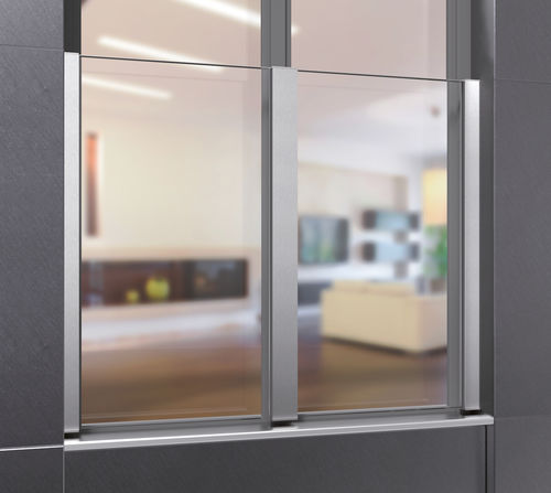 Aluminum railing - P-03 - PAULI FRANCE - glass panel / outdoor / for ...