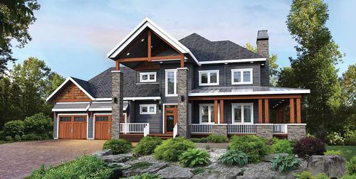 Timber Craftsman Style Home Plans Cabin, Timber Frame, Tradesman,