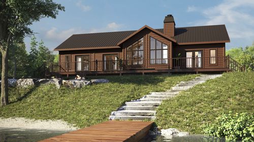 Stacked wood house - Newton - TIMBER BLOCK - contemporary / with ...