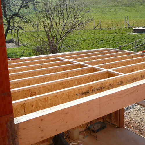 Precast beam - GIPEN - laminated veneer lumber / solid wood / I