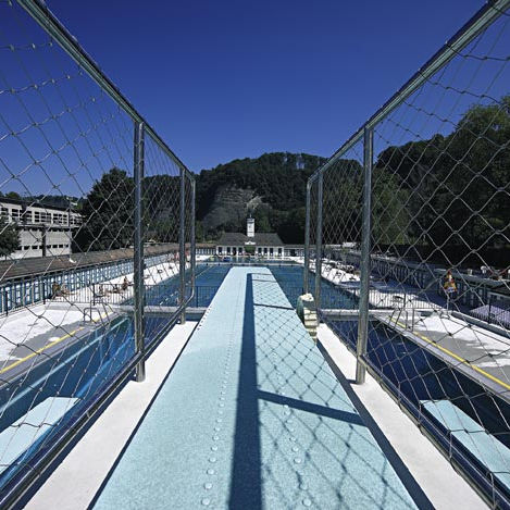 Stainless steel wire mesh - F3 - JAKOB FRANCE - for railing / for ...