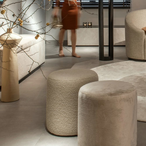 Contemporary pouf - DAX - EUROFASHION HOMETEXTILES & CONCEPTS - fabric ...