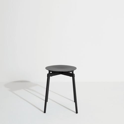 Contemporary stool - Fromme - Petite Friture - aluminum / aluminum base ...