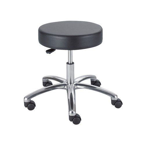 Contemporary task stool - LAB - Safco - vinyl / on casters / upholstered