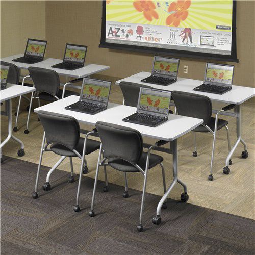 Contemporary classroom table - IMPROMPTU® - Safco - laminate / metal ...