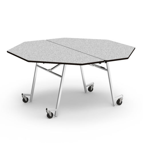 Contemporary dining table - MT SERIES MOBILE - Virco - steel / high ...