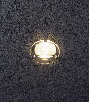 Contemporary ceiling light - WAVE - Troldtekt A/S - round / linear ...