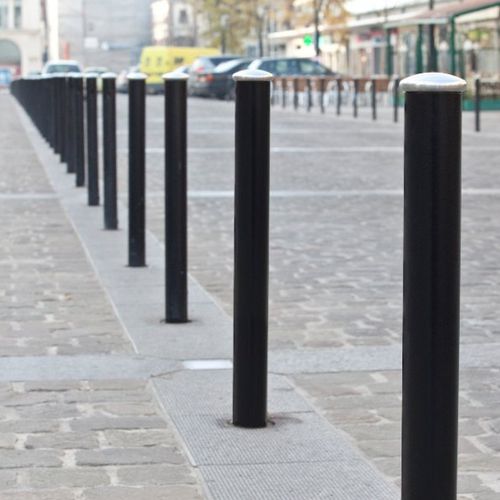 Security post - PRESTIGE - SERI - metal / removable / high