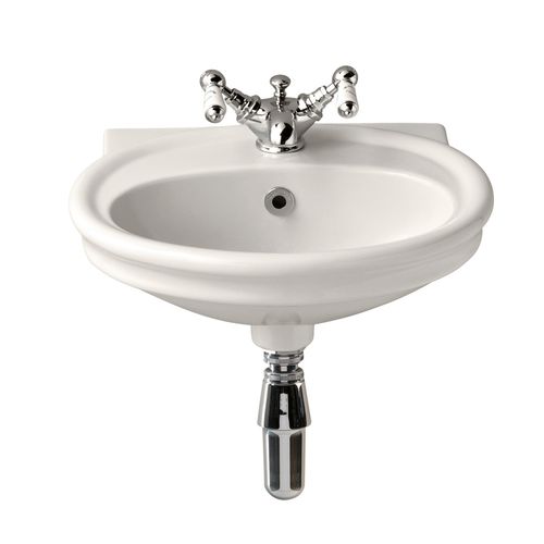 Wall-mounted hand basin - LOXLEY - Aqua Prestige - round / porcelain