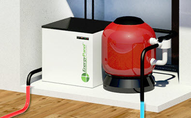 Geothermal heat pump - GTP - Energy Panel - for swimming pool / outdoor